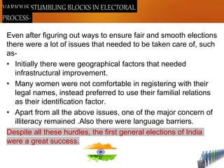 Elections in india | PPTX