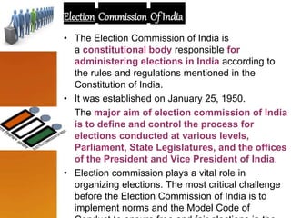 Elections in india | PPTX