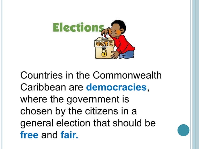 Elections in the Commonwealth Caribbean | PPTX | Elections | Politics