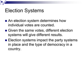 Election Systems | PDF