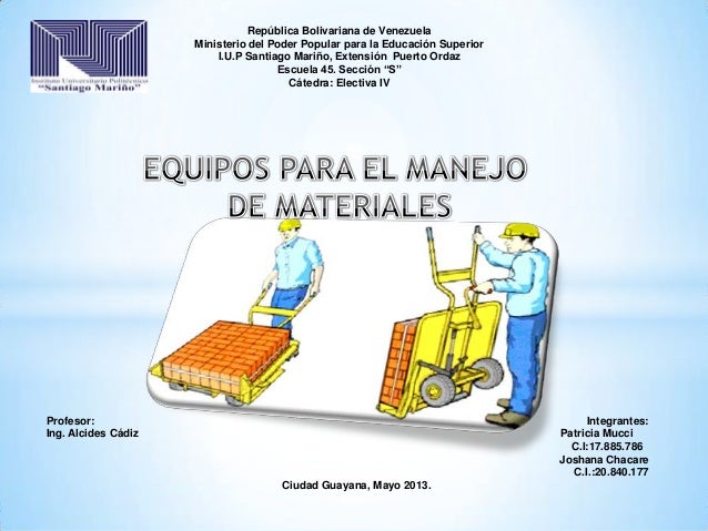 Manejo De Materiales