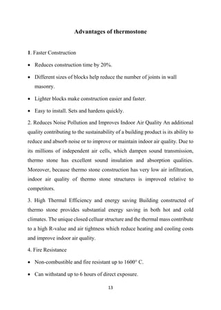 Thermostone in Constrication or Thermostone | PDF