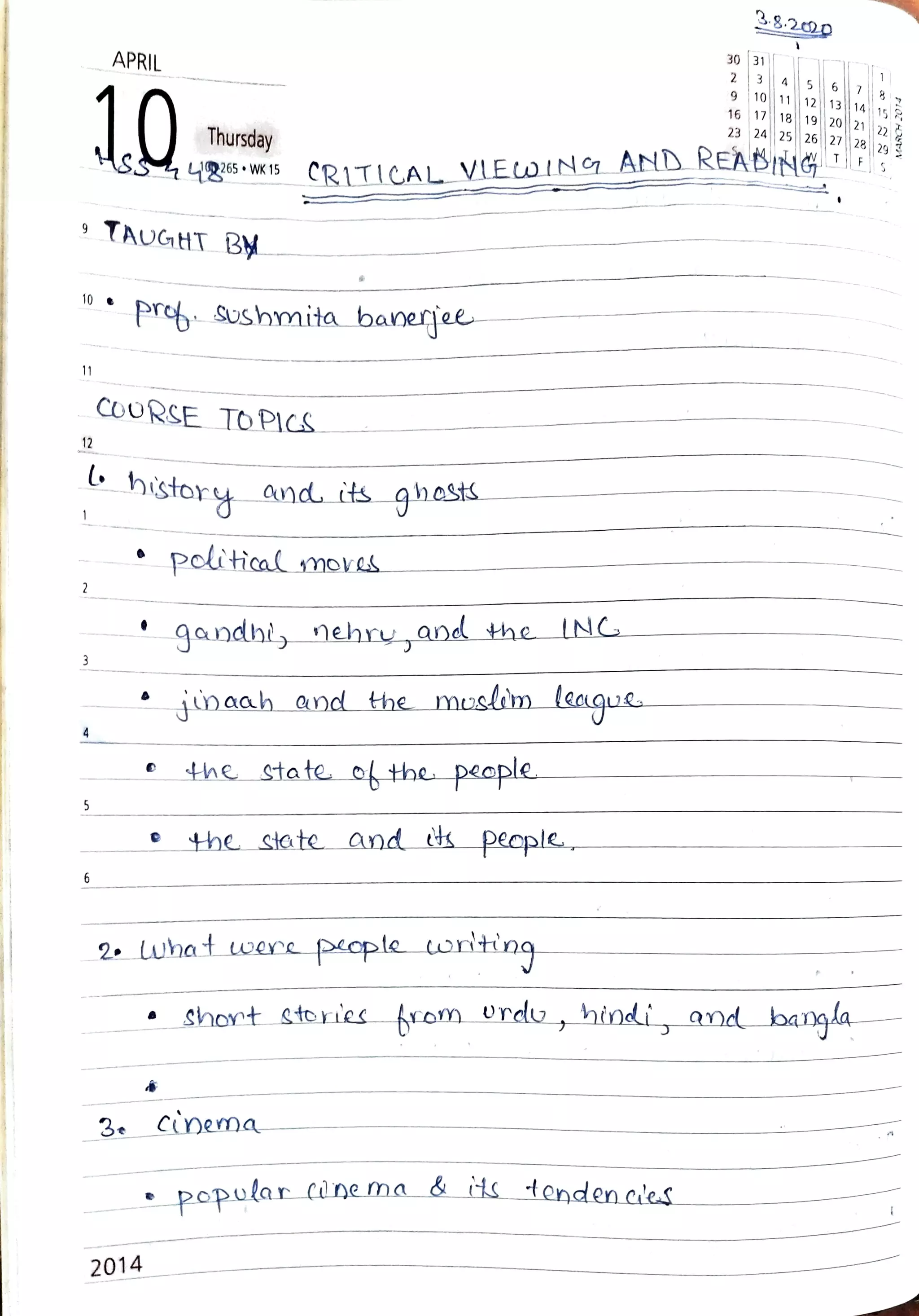 Critical viewing and Reading: Course Topics | PDF