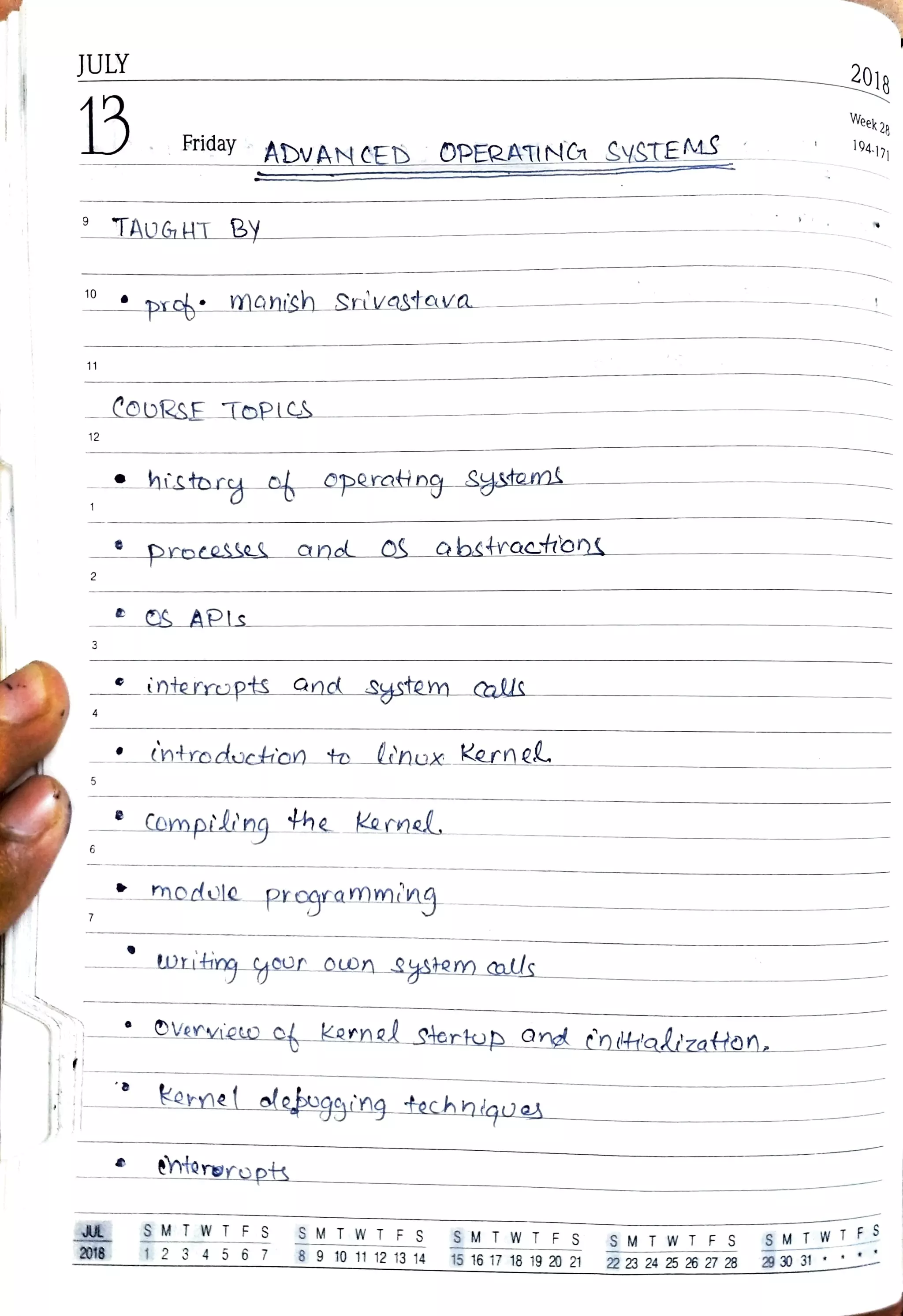 Advanced Operating systems: Course Topics | PDF