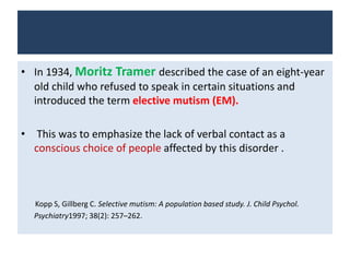 Elective mutism | PDF