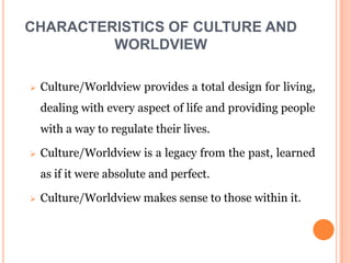 ELECTIVE 1 (Culture and Worldview) | PPTX