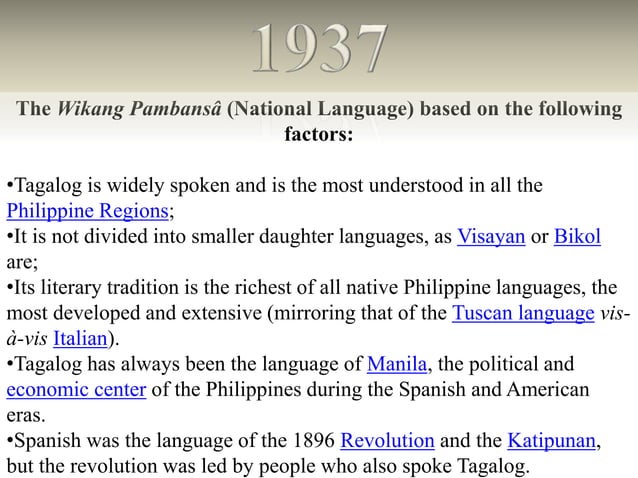 Introduction to Filipino Language | PPTX