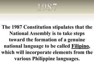 Introduction to Filipino Language | PPTX
