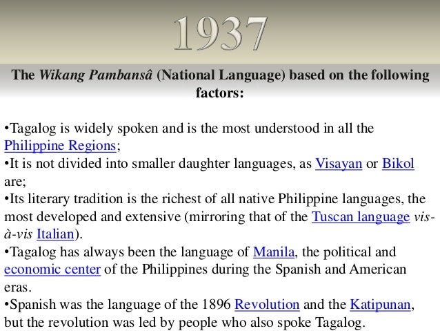 Introduction to Filipino Language
