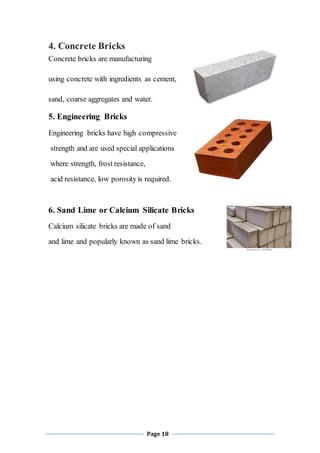 Types of Walls (Brick,Concrete Block & Stone Walls) | PDF