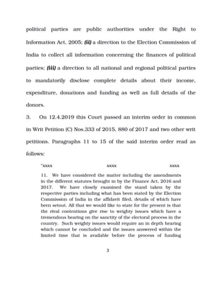 Electoral bond order | PDF