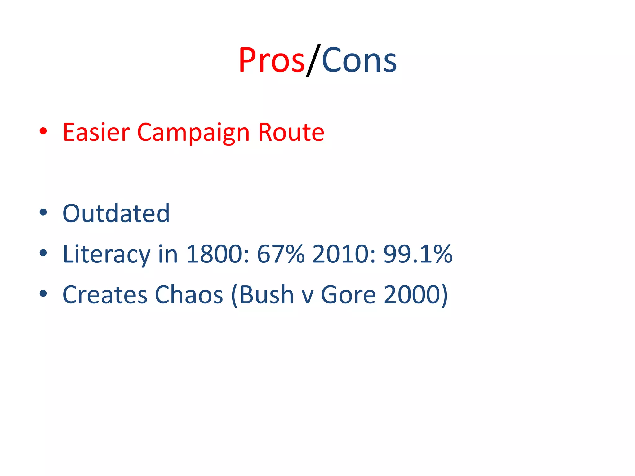 Electoral college | PPTX | Civic affairs | Politics
