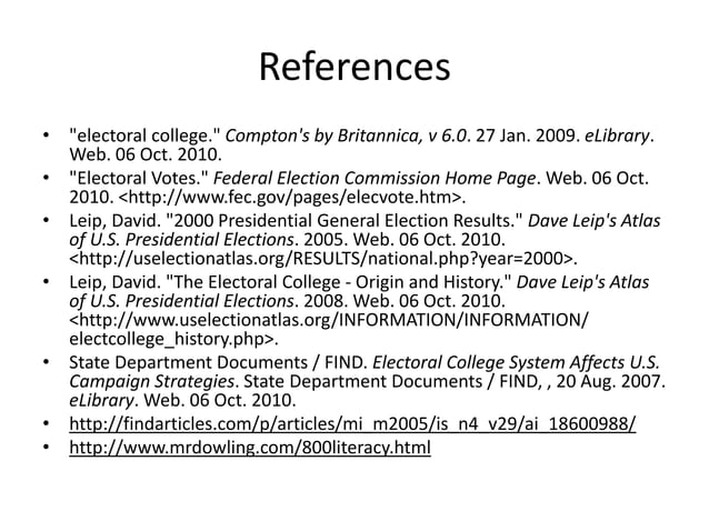 Electoral college | PPT