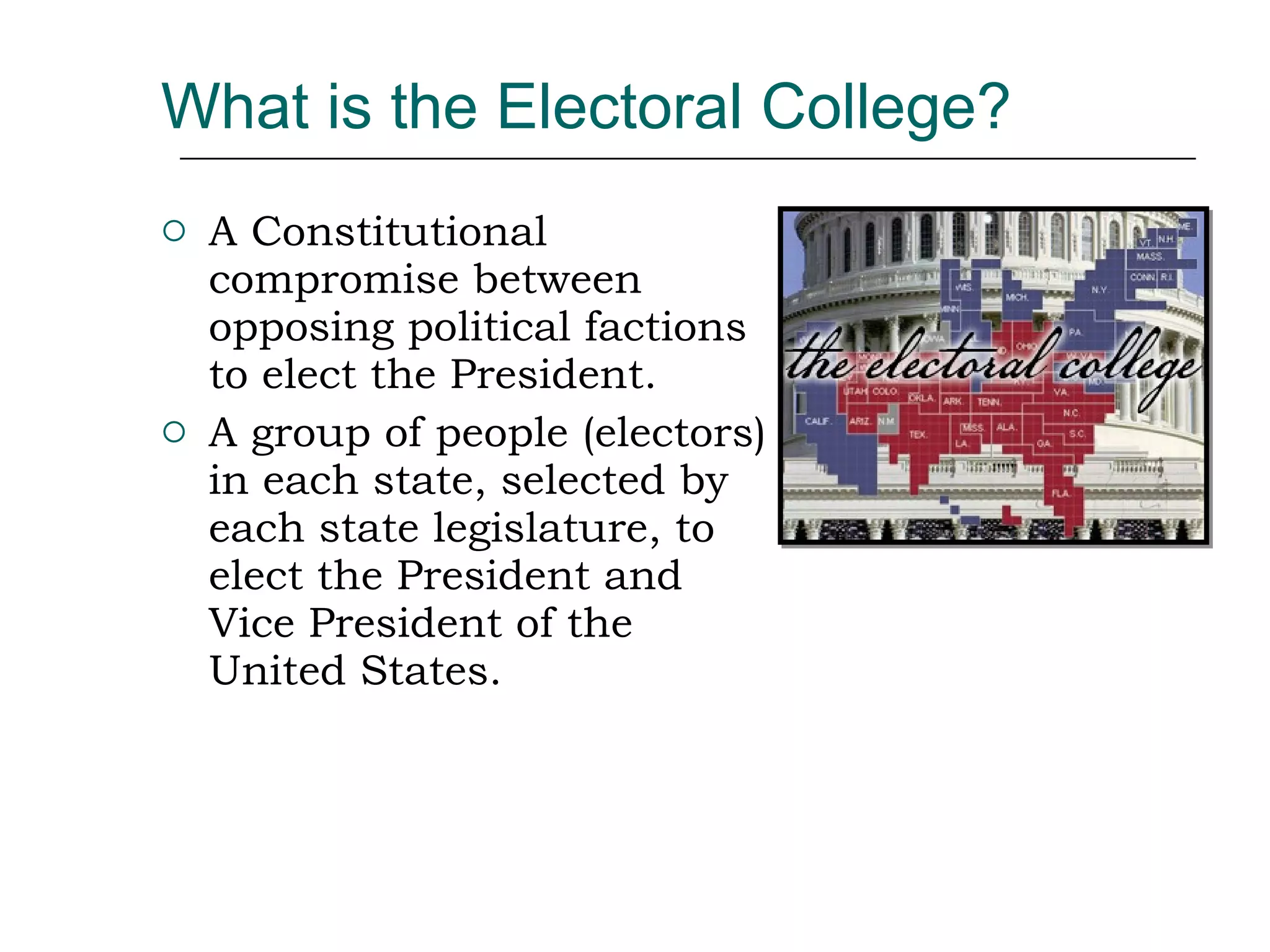 Electoral college | PPT