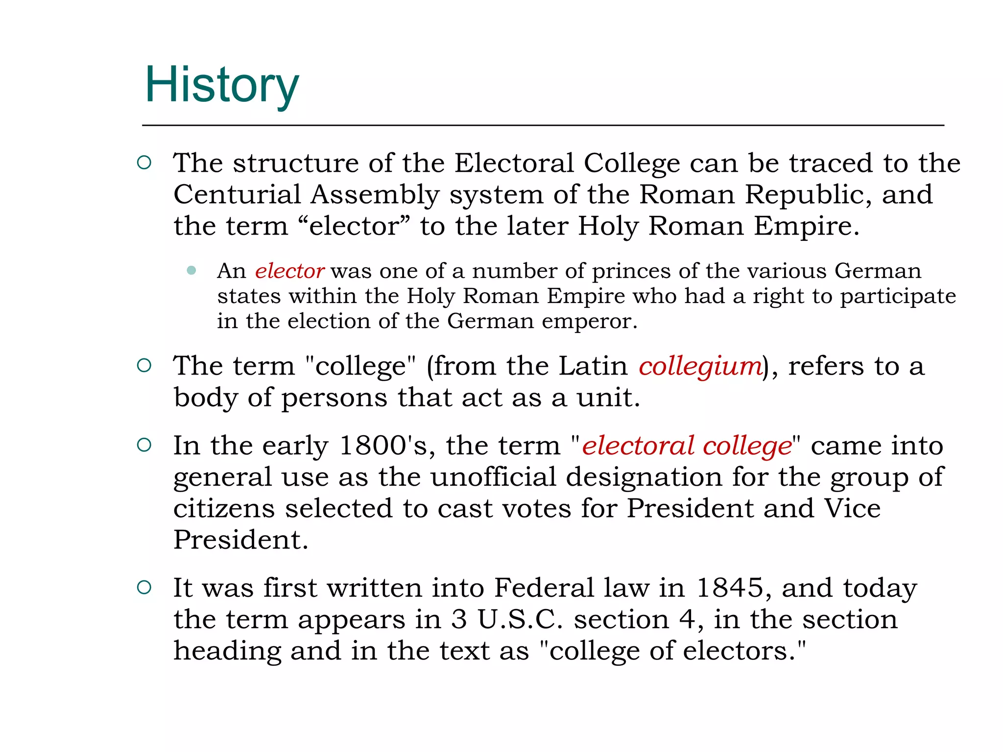 Electoral college | PPT