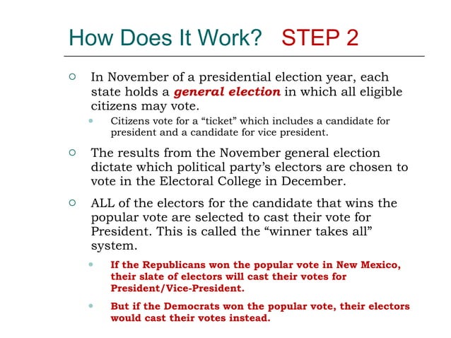 Electoral college | PPT