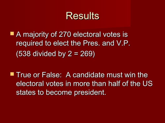 Electoral college | PPT