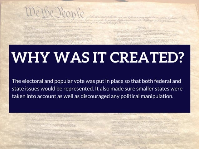 The Electoral College Explained Ppt