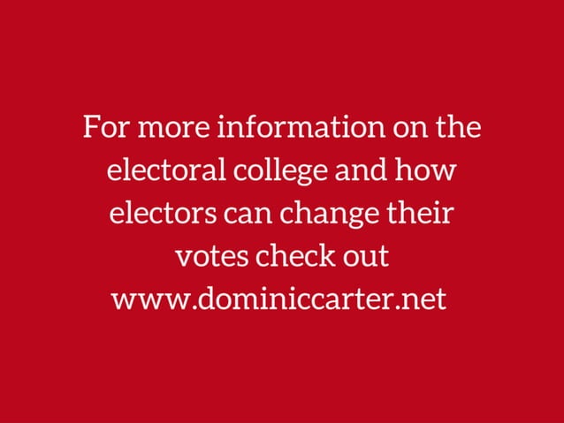 The Electoral College Explained Ppt