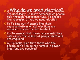 electoral politics | PPTX