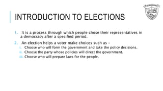 Electoral politics | PPTX | Civic affairs | Politics