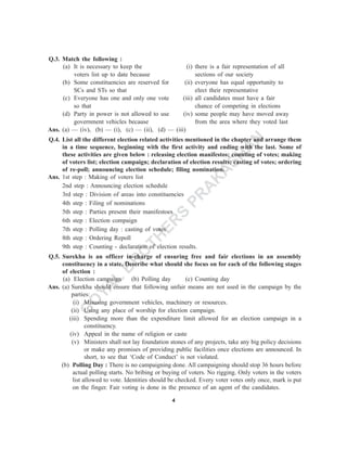Electoral politics of class 9 | PDF