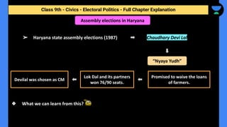 Electoral politics notes.pdf | Elections | Politics