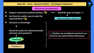 Electoral politics notes.pdf | Elections | Politics