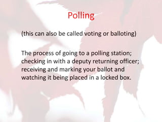 Electoral process | PPT