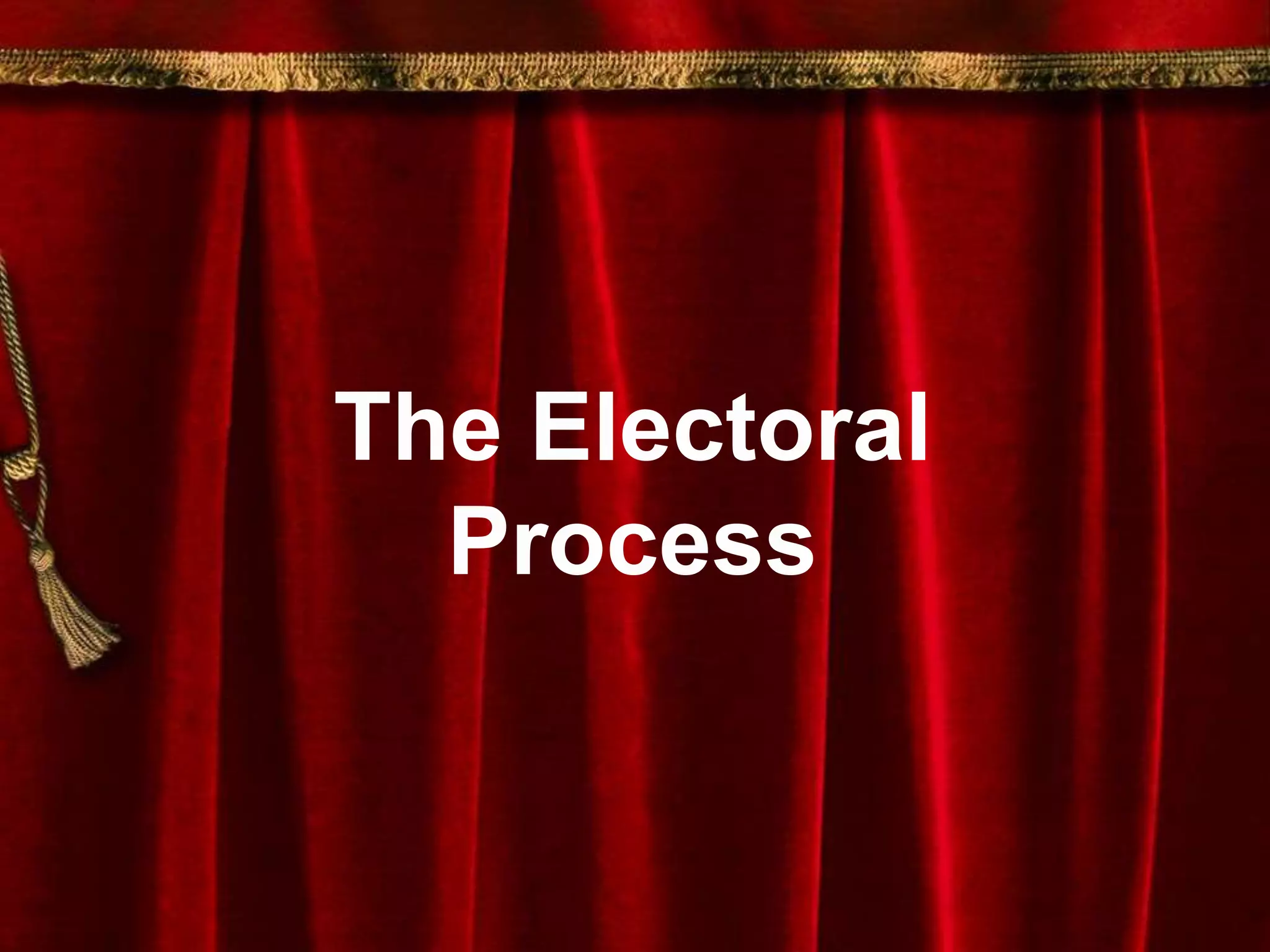 The Electoral Process | PPT