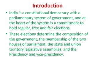Electoral Process in India.pptxxxxxxxxxxx | PPT