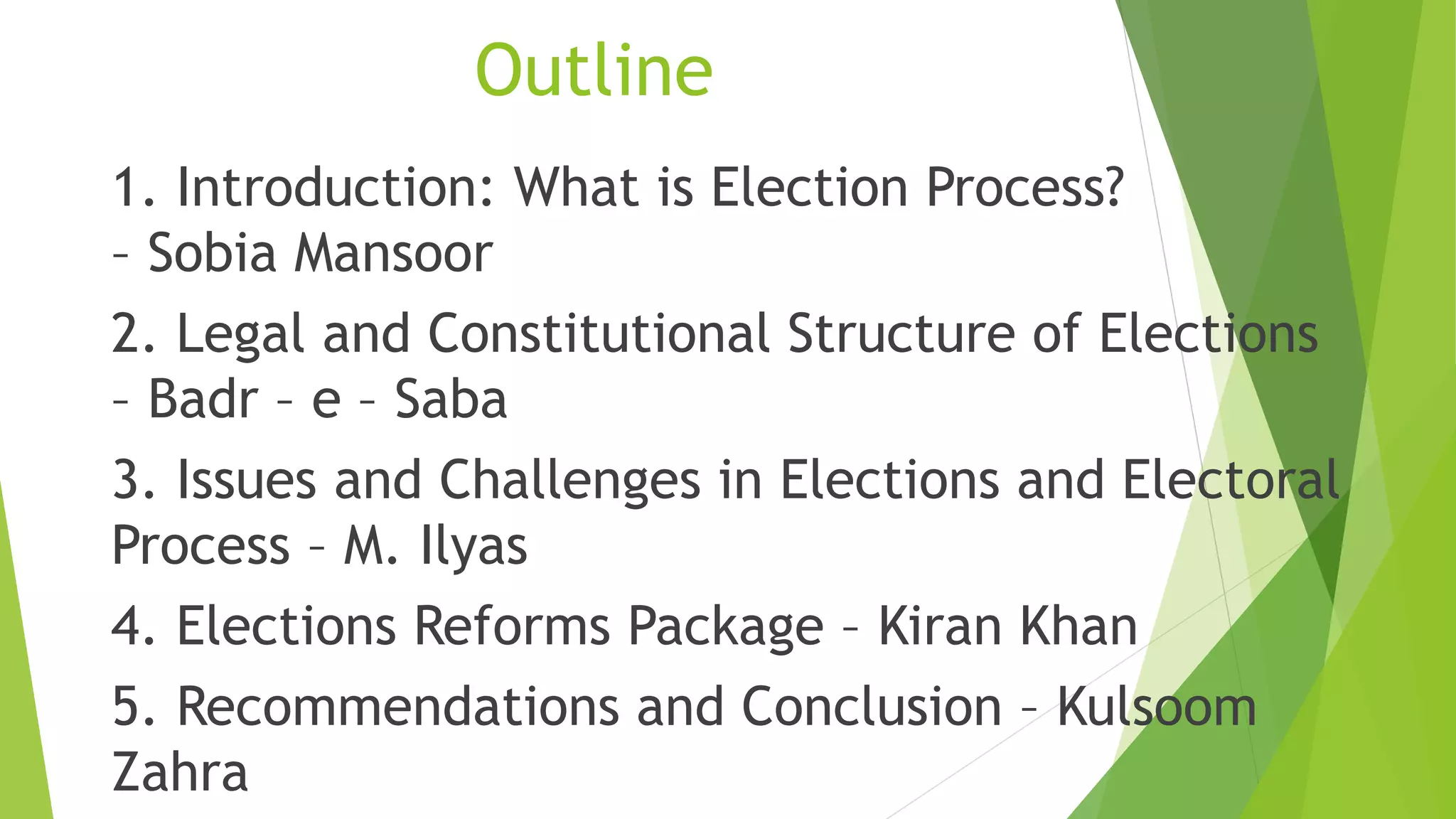 Electoral reforms in pakistan | PPTX