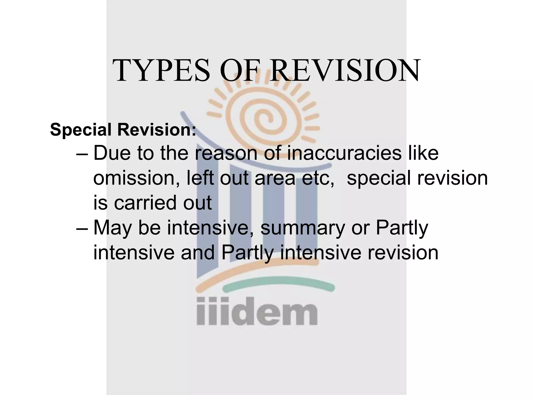 Electoral_Roll Layout and Types of Revision - Handout.ppt