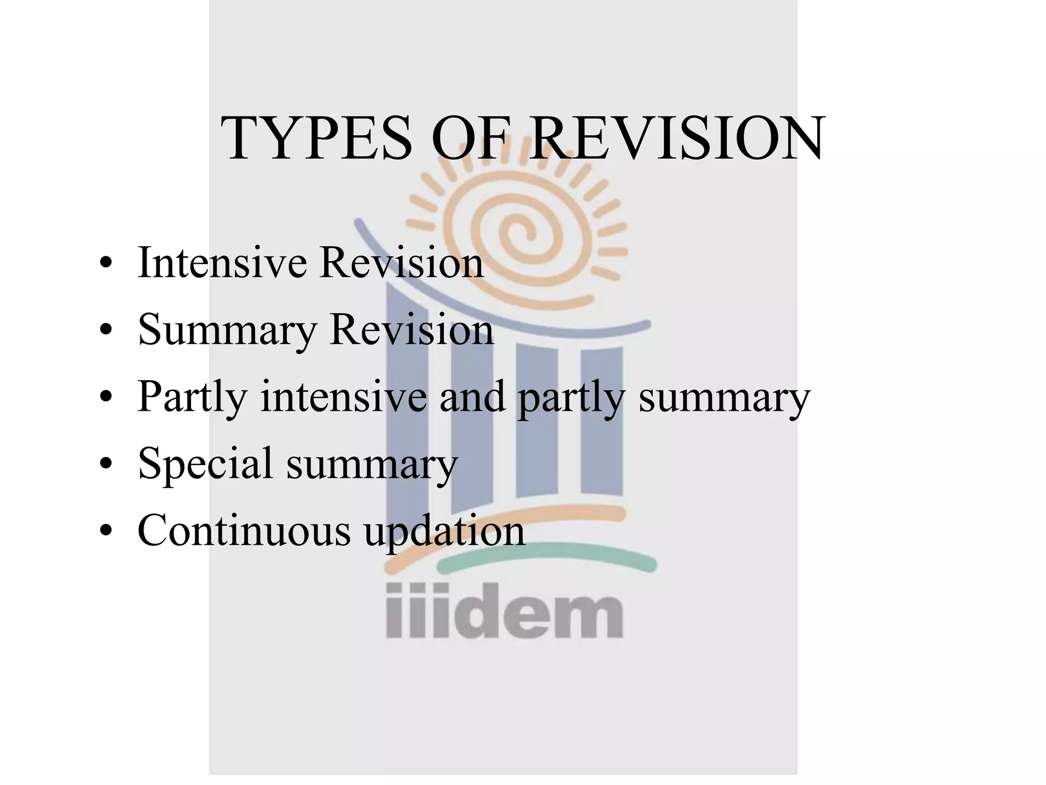 Electoral_Roll Layout and Types of Revision - Handout.ppt