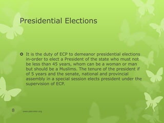 Electoral system in pakistan | PPTX