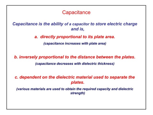 Elect principles -_capacitance | PPT