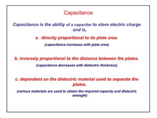 Elect principles capacitance | PPT