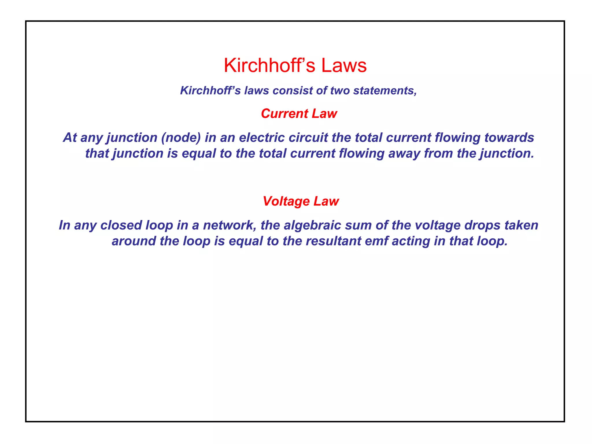 Elect principles -_kirchhoffs_laws | PPT