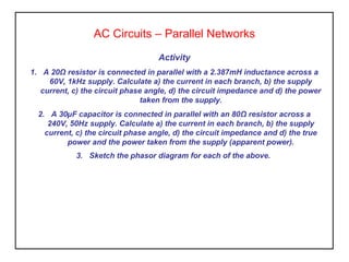 Elect principles 2 ac circuits parallel | PPT