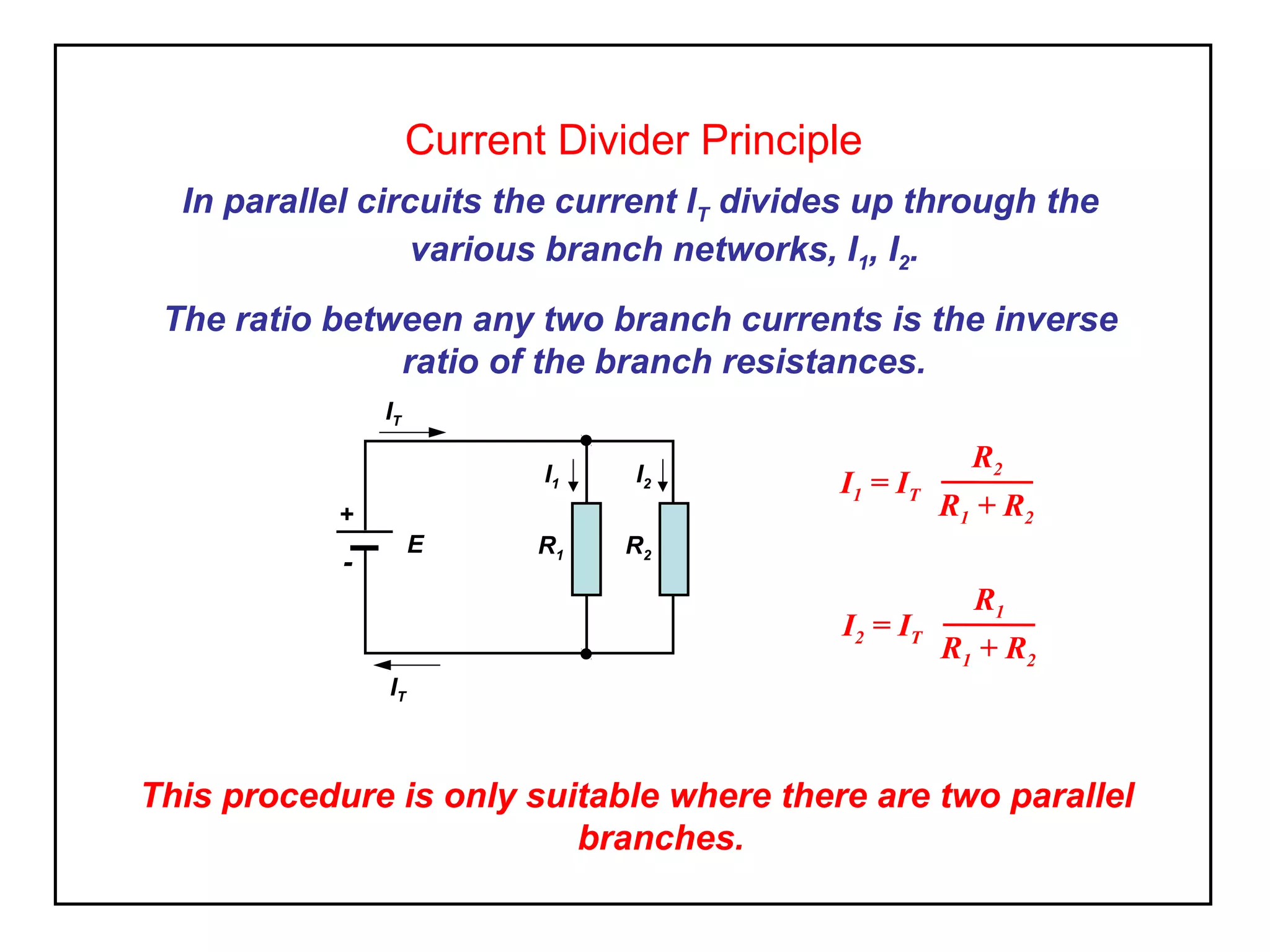 Elect principles 2 current divider | PPT