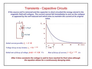 Elect principles 2 dc transients (capacitive) | PPT