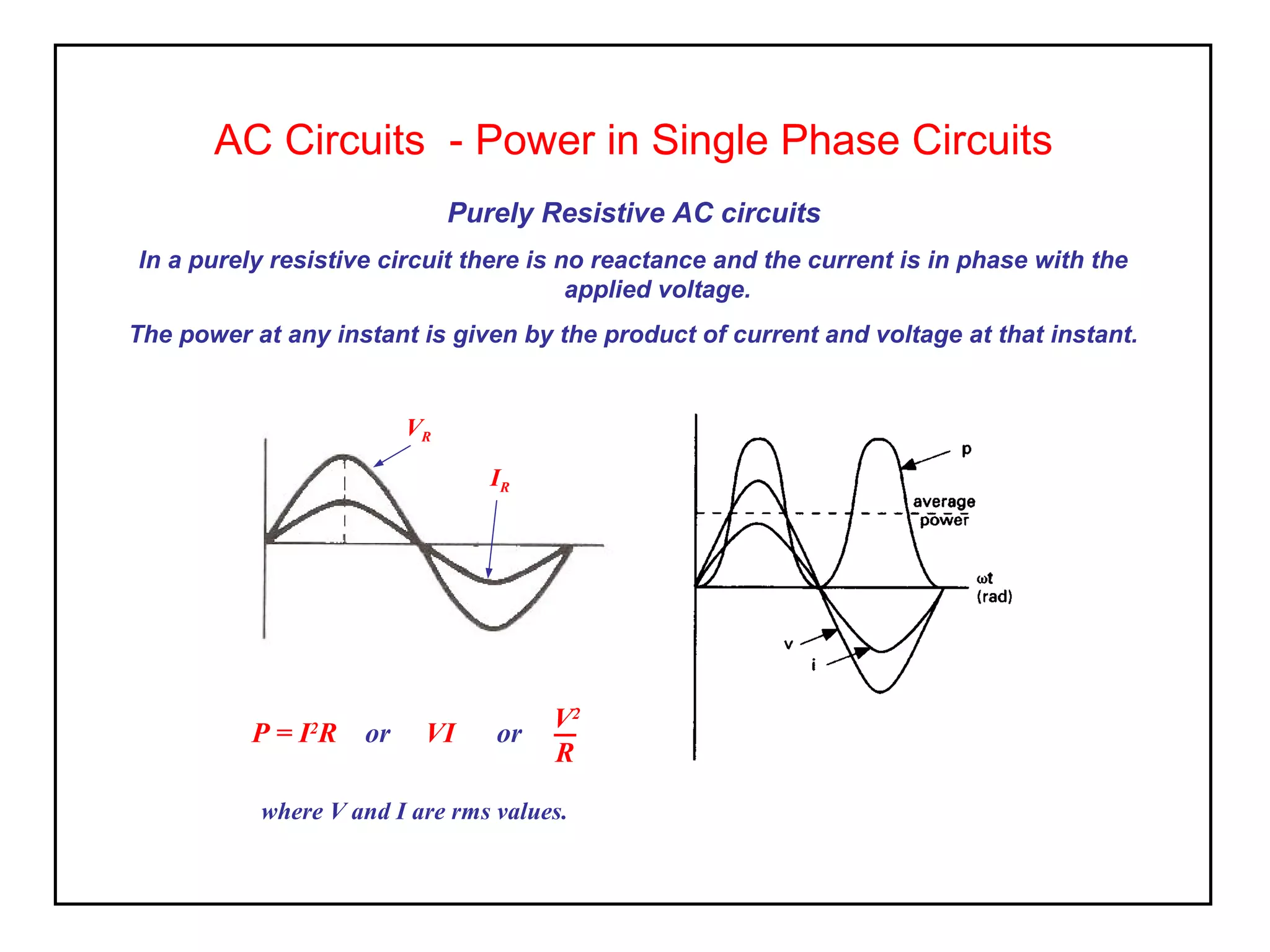 Elect principles 2 power in ac circuits | PPT