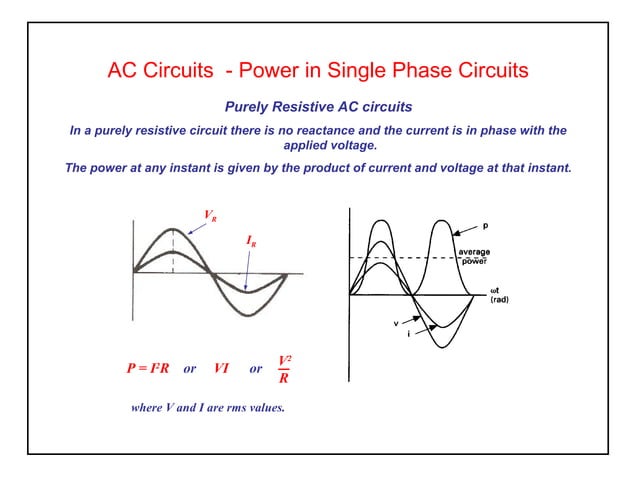 Elect principles 2 power in ac circuits | PPT