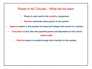 Elect principles 2 power in ac circuits | PPT