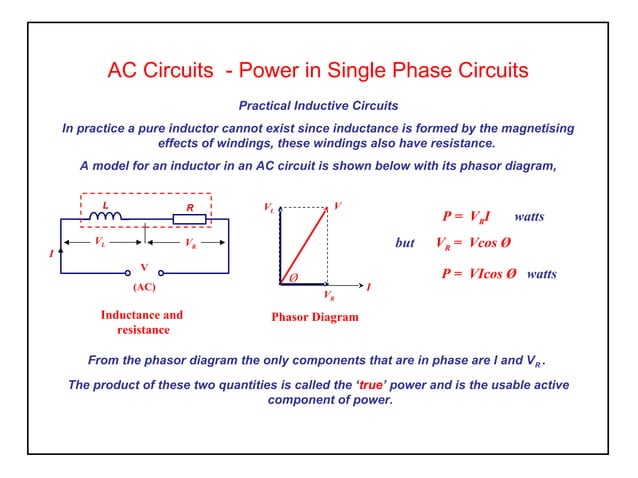 Elect principles 2 power in ac circuits | PPT