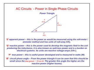 Elect principles 2 power in ac circuits | PPT