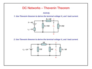 Elect principles 2 thevenin theorem | PPT | Physics | Science