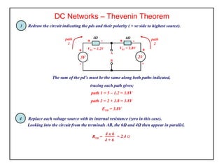 Elect principles 2 thevenin theorem | PPT | Physics | Science