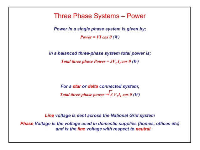 Elect principles 2 three phase systems | PPT