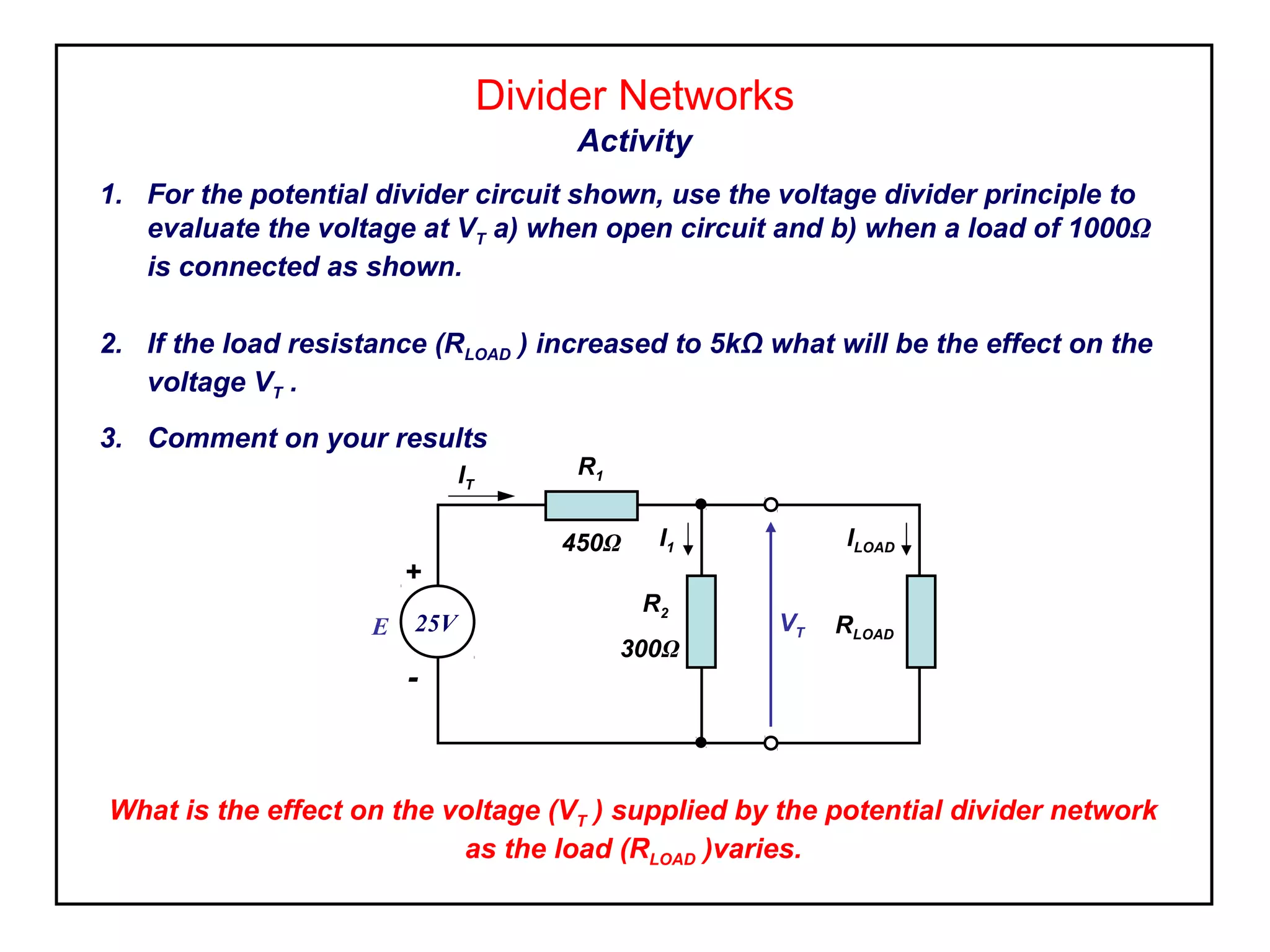 Elect principles 2 voltage divider | PPT